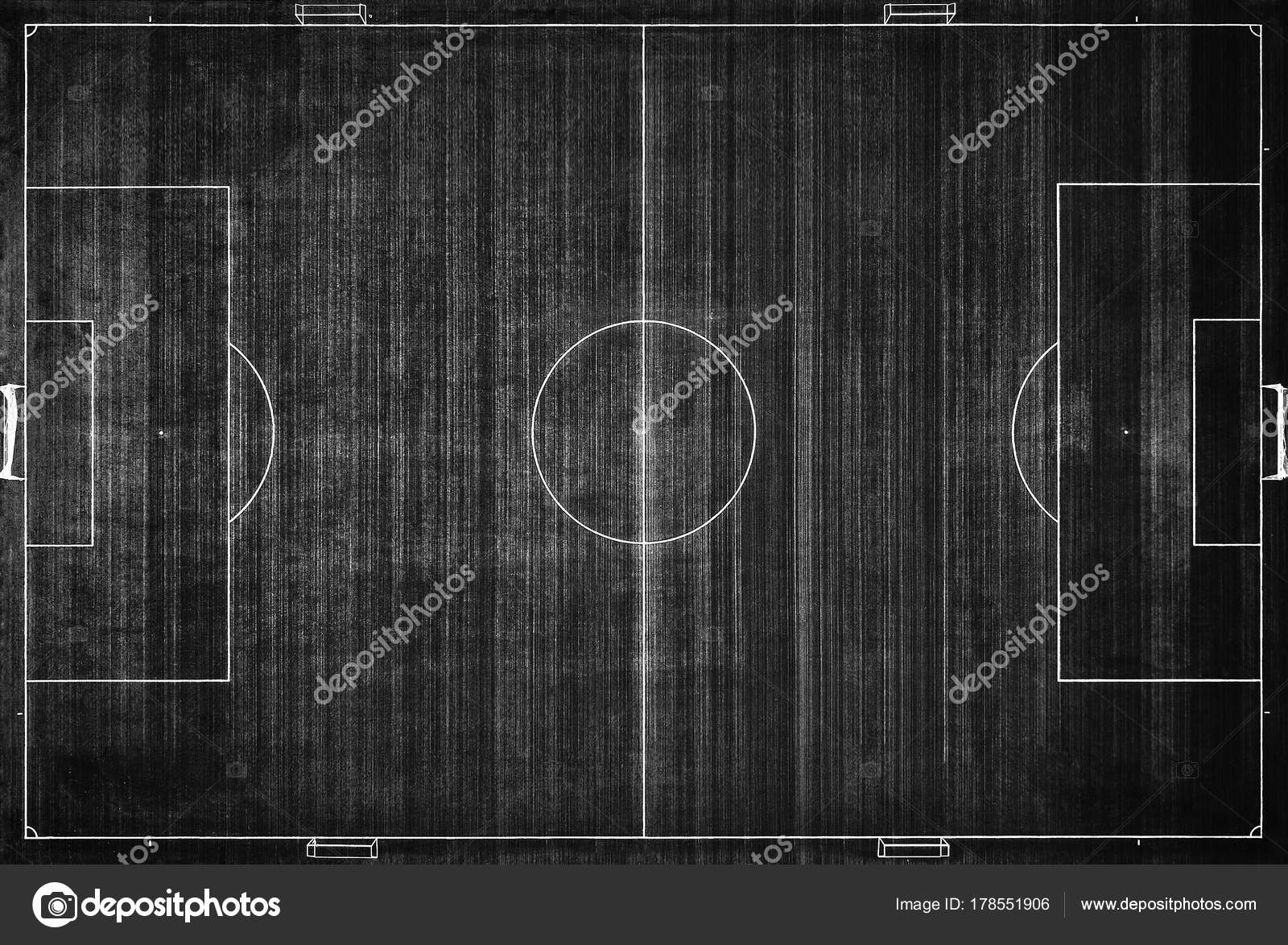 Football field from above. training field, Aerial view. — Stock Photo ...