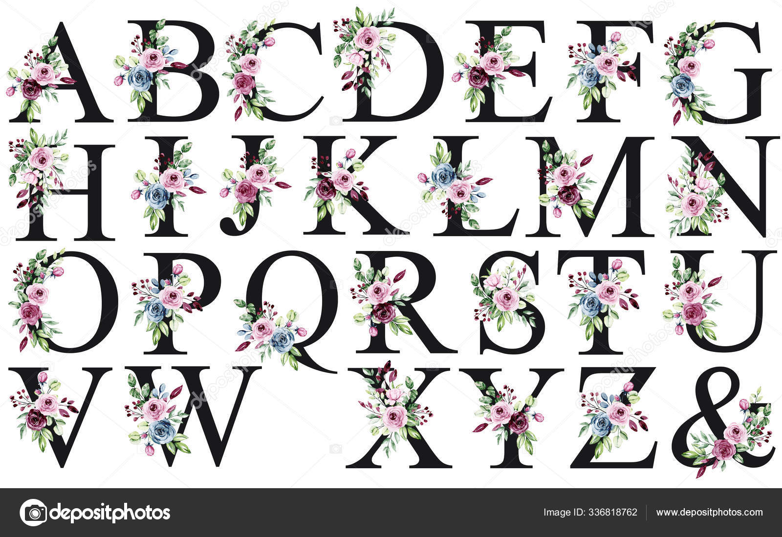 Letras Florales Imprimibles