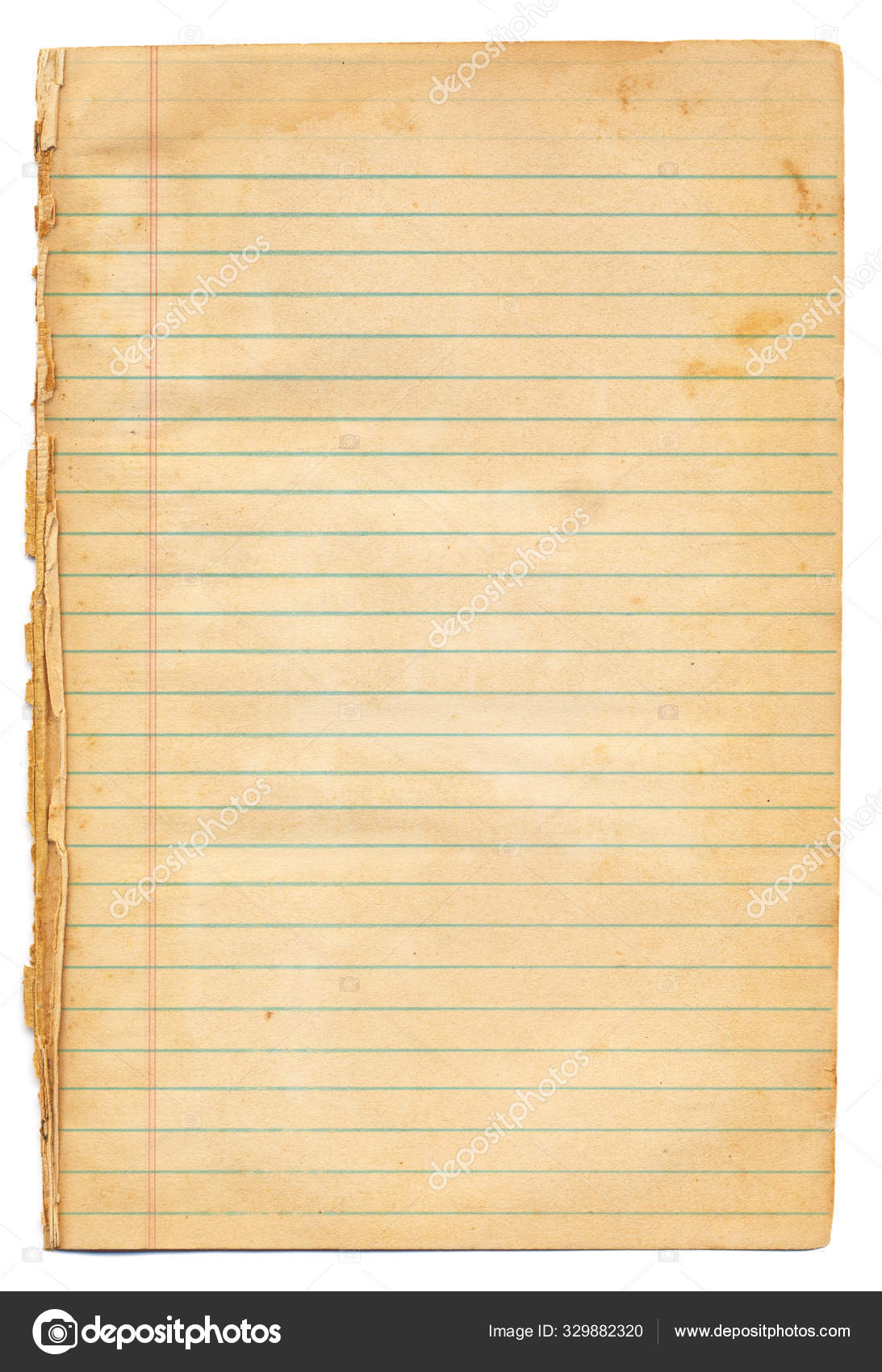 Aged Notebook Paper