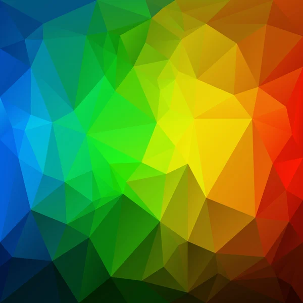 Vector polygonal background pattern - triangular design in full spectrum colors - rainbow Stock ...