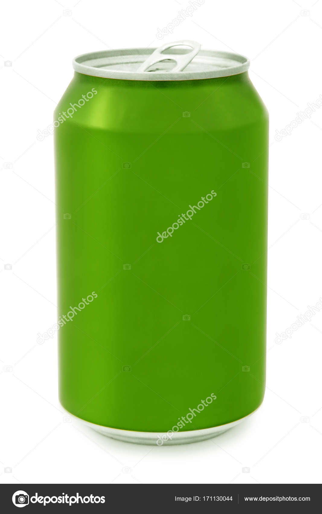 Blank Green Soda Can