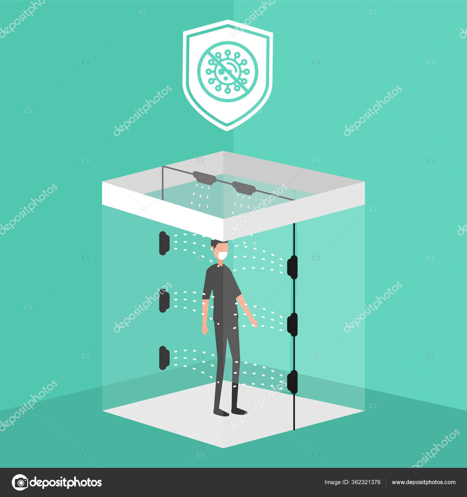 Disinfection Chambers Sterilize Human Body Germs Bacteria Viruses ...