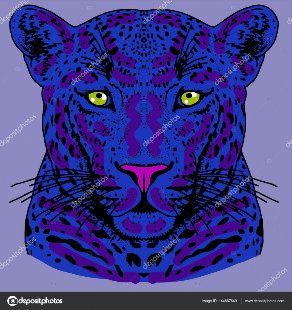 Leopard face tattoo ,Vector illustration, print Stock Vector Image by ...