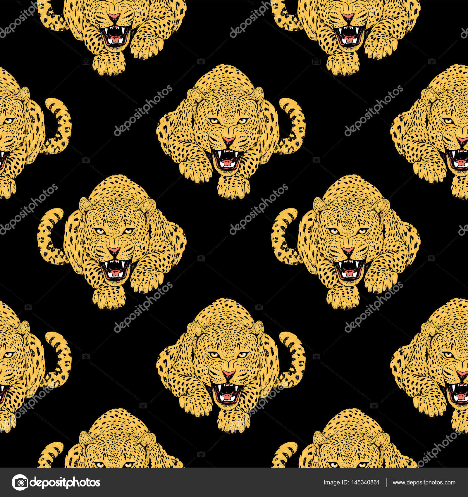 Leopard face tattoo , illustration, print — Stock Photo © TAkhmet ...