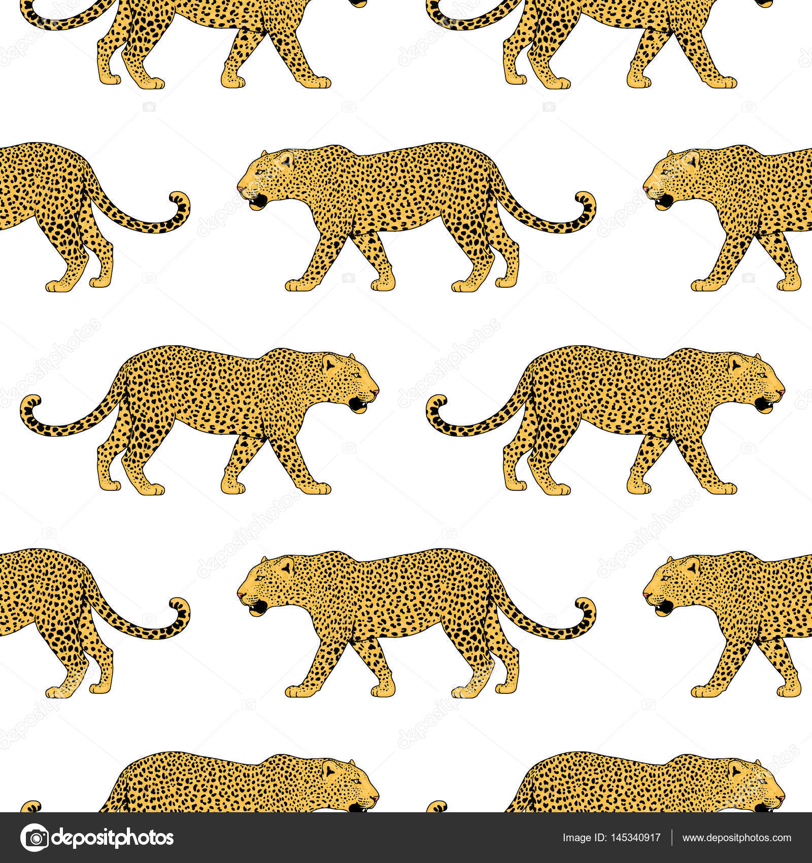 Leopard face tattoo , illustration, print Stock Illustration by ...