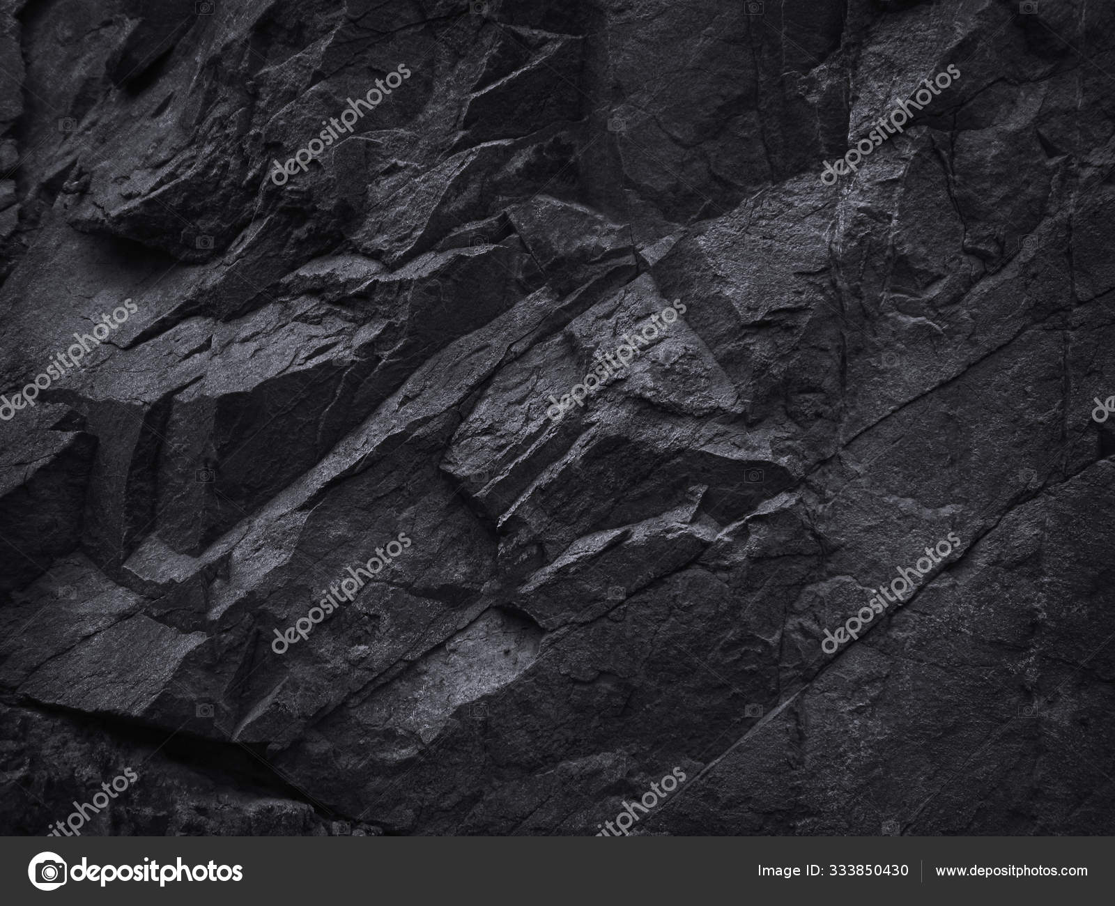 Black Rock Texture Background