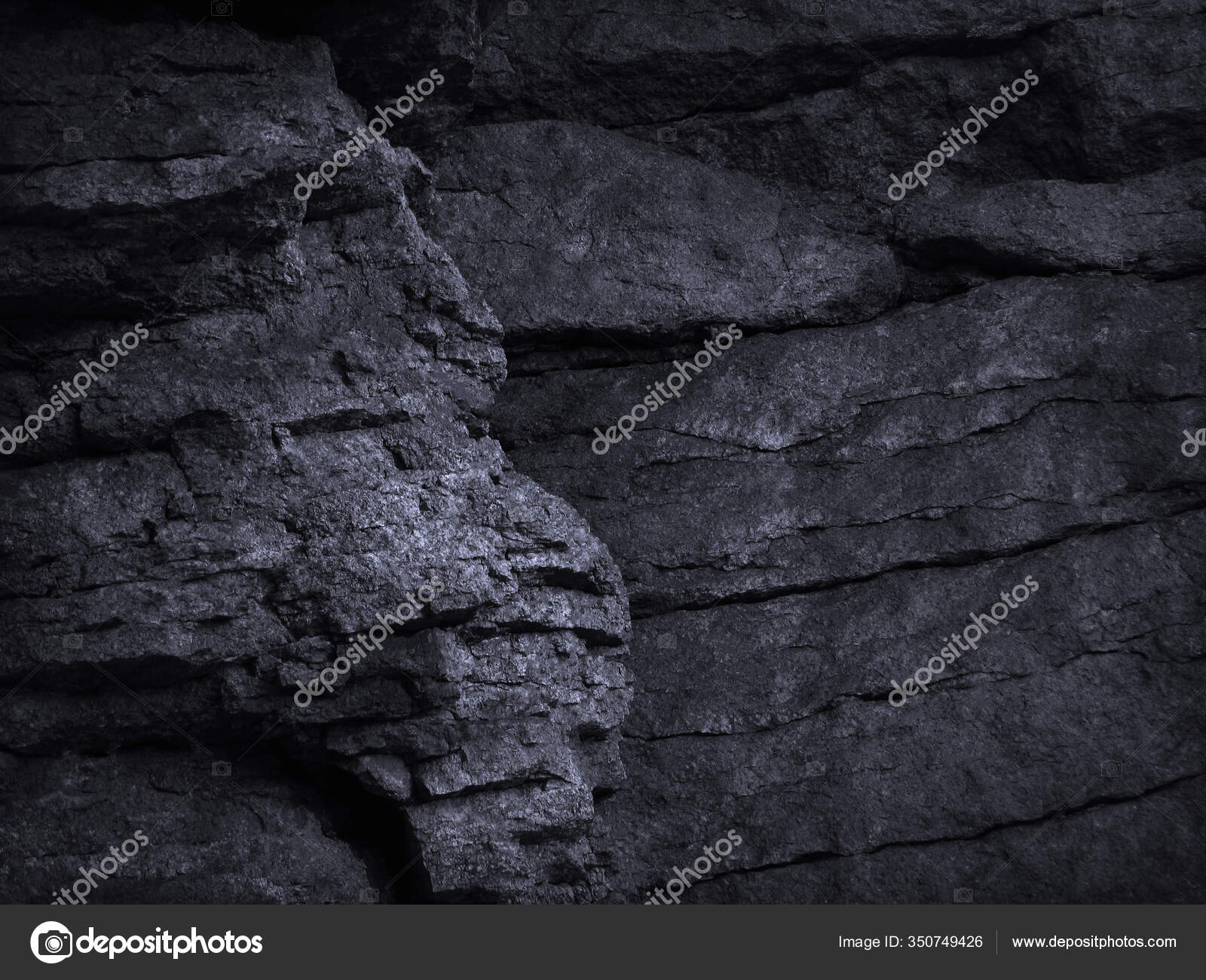 Dark Grey Rock Texture