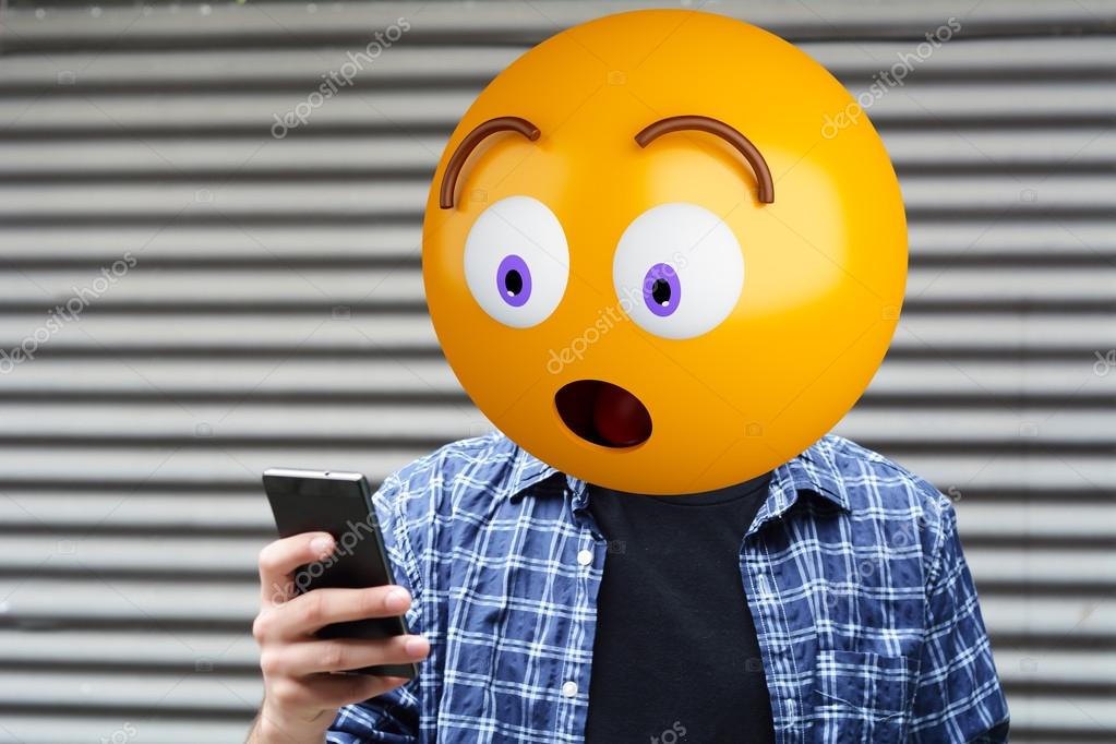 Emoji head man — Stock Photo © nicomenijes #125122176