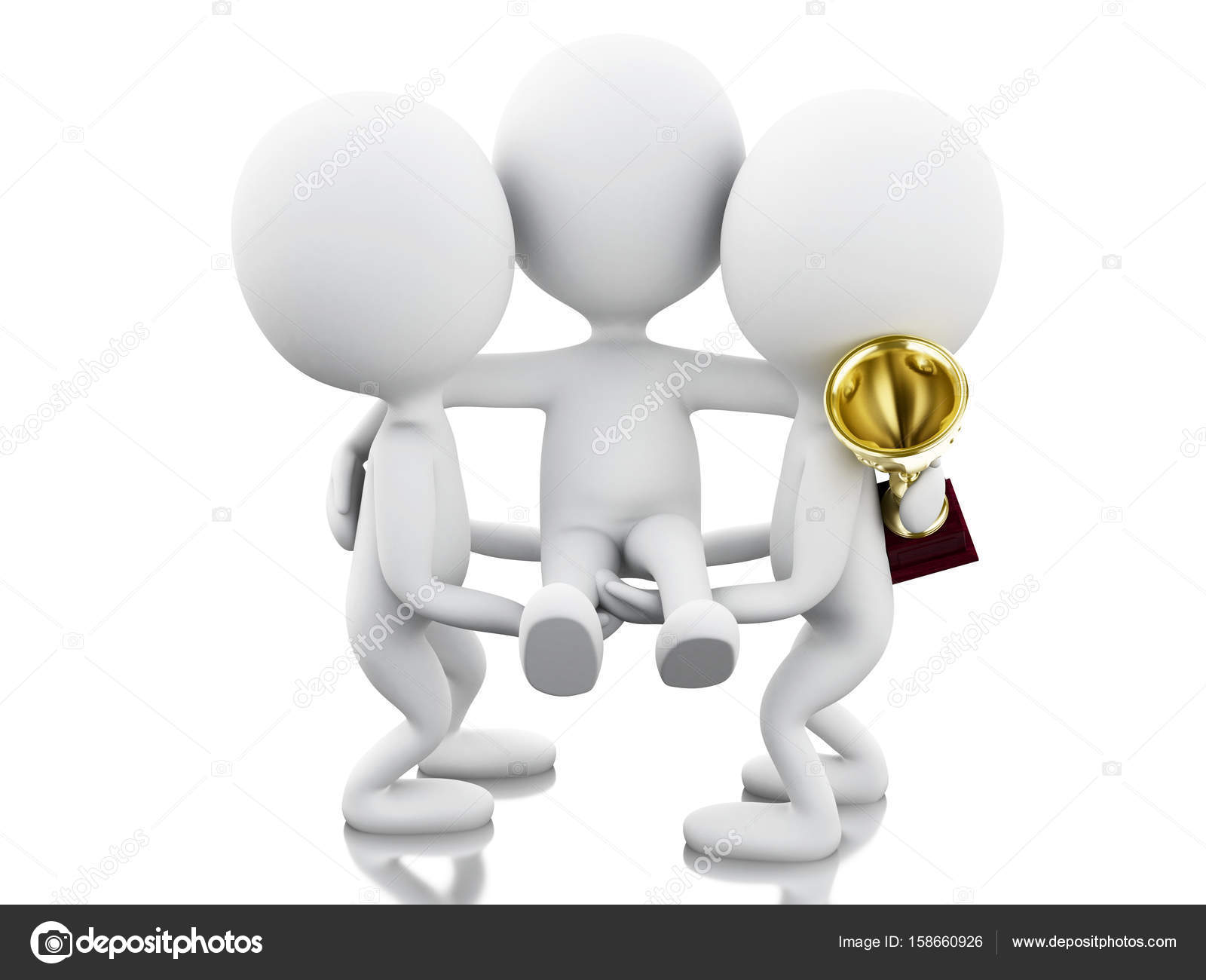 3d team work. Business concept. Stock Photo by ©nicomenijes 158660926