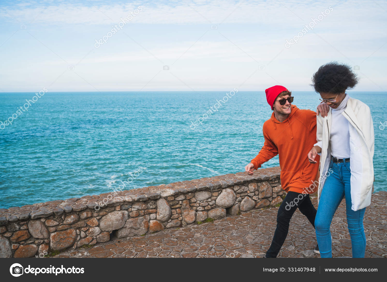 Two friends having fun together. Stock Photo by ©nicomenijes 331407948