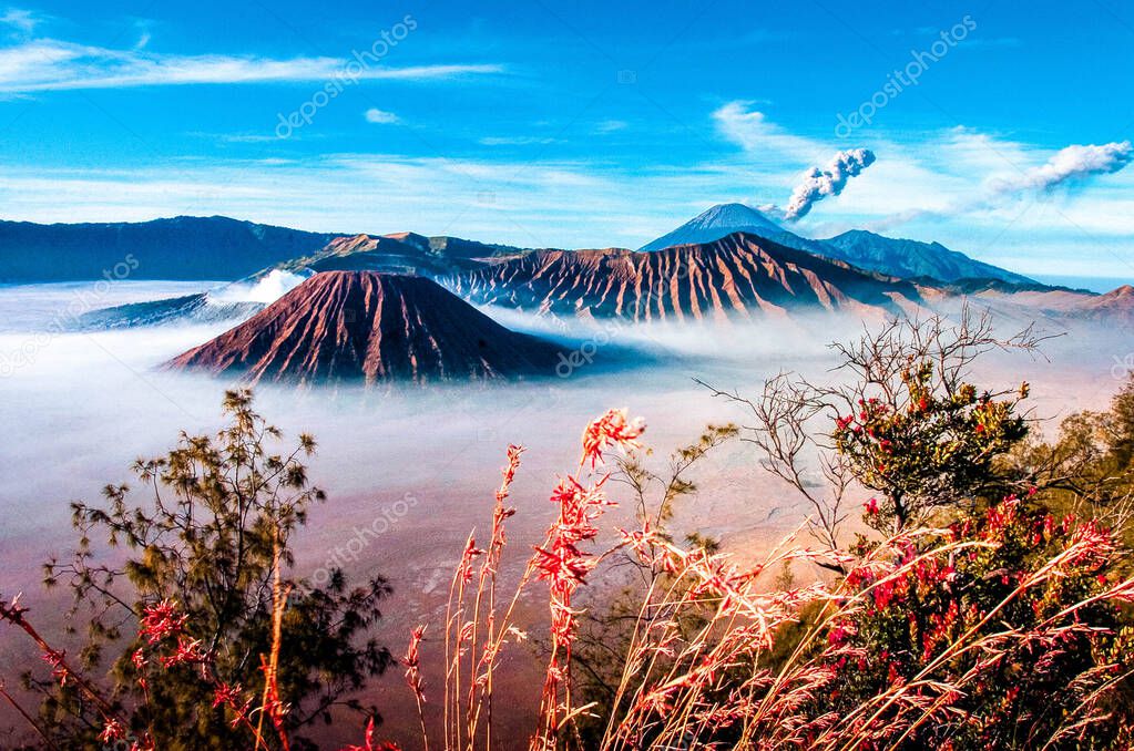 El Monte Bromo es un volcán activo y una de las atracciones turísticas ...