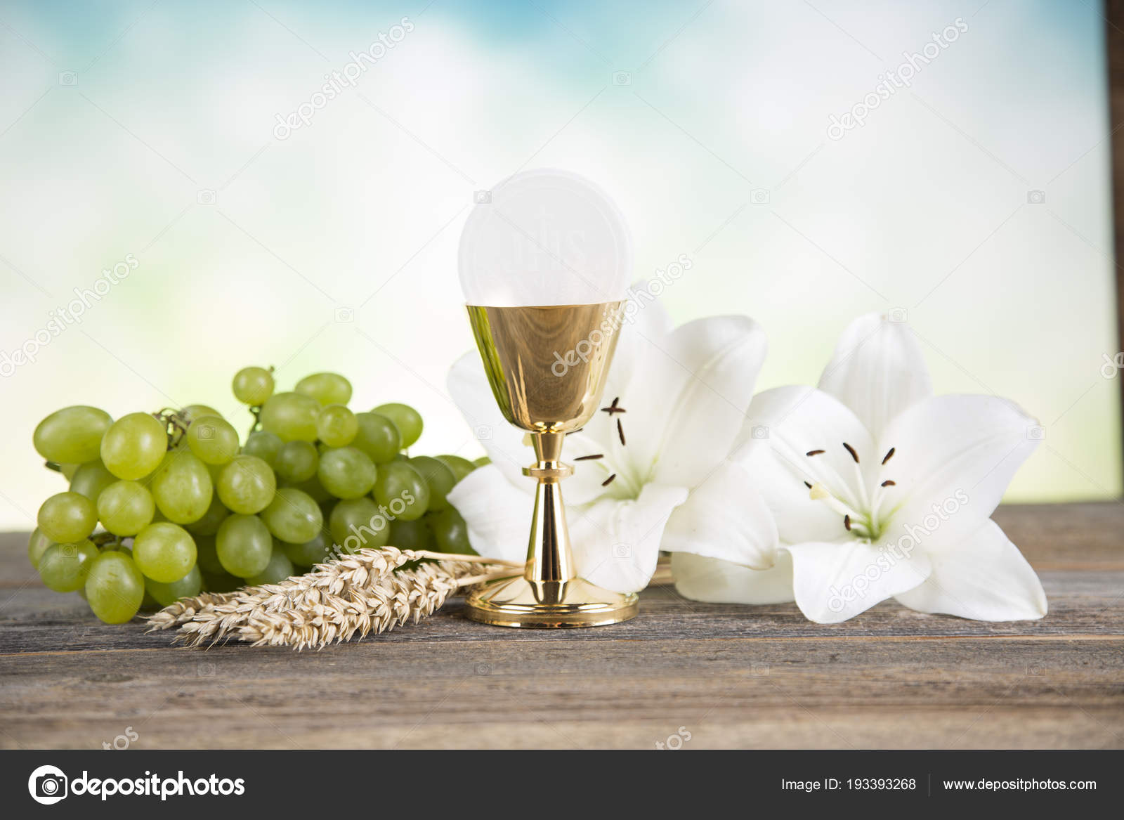 Eucharistic Symbols Bread And Wine