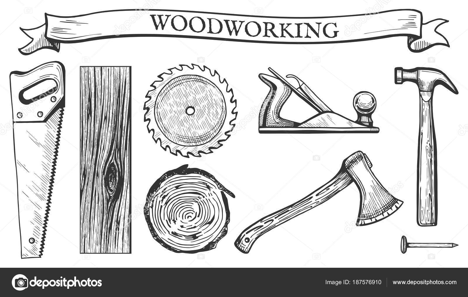 Woodworking objects set Stock Vector Image by ©istryistry #187576910