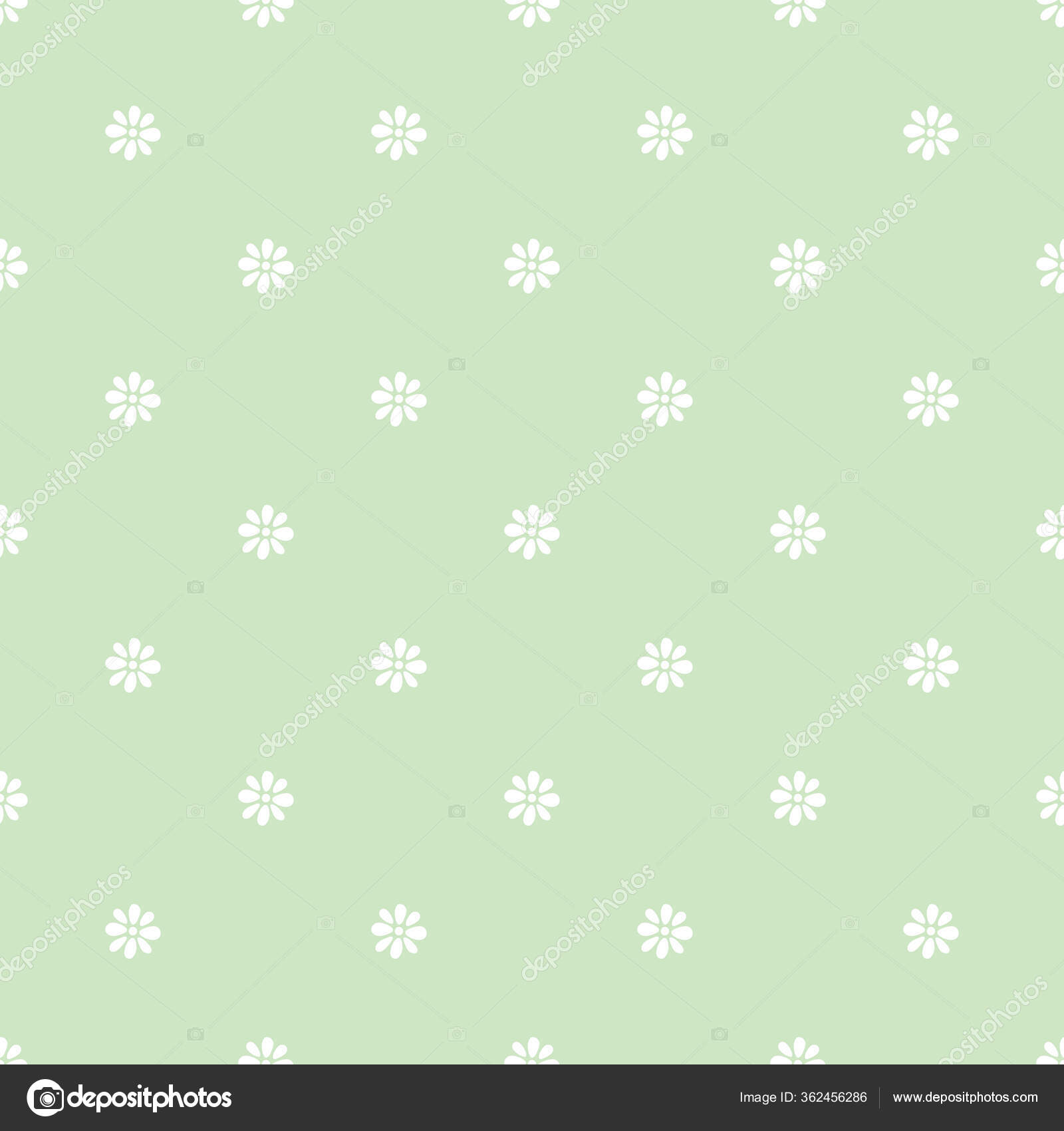 Seamless Daisy Pattern Background Vector Illustration Stock Vector ...