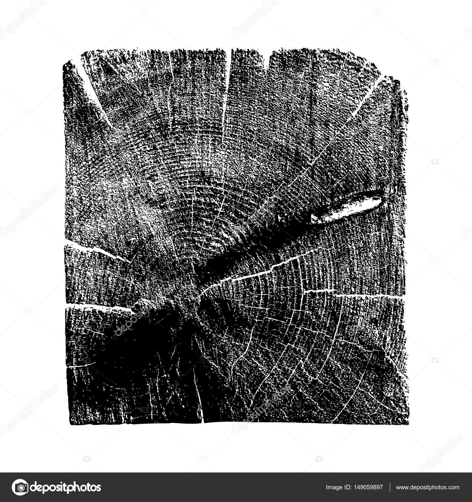 Tree ring, log, wood trunk. Rectangle shape Stock Vector Image by ...