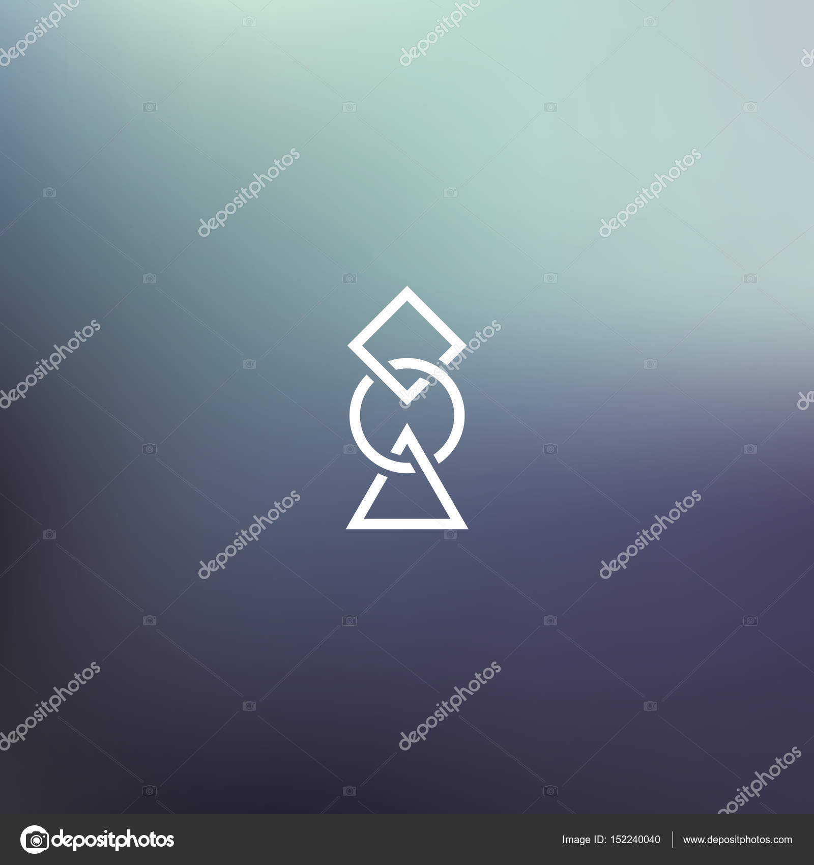 Geometric connected shapes, Stock Vector Image by ©kovalto1 #152240040