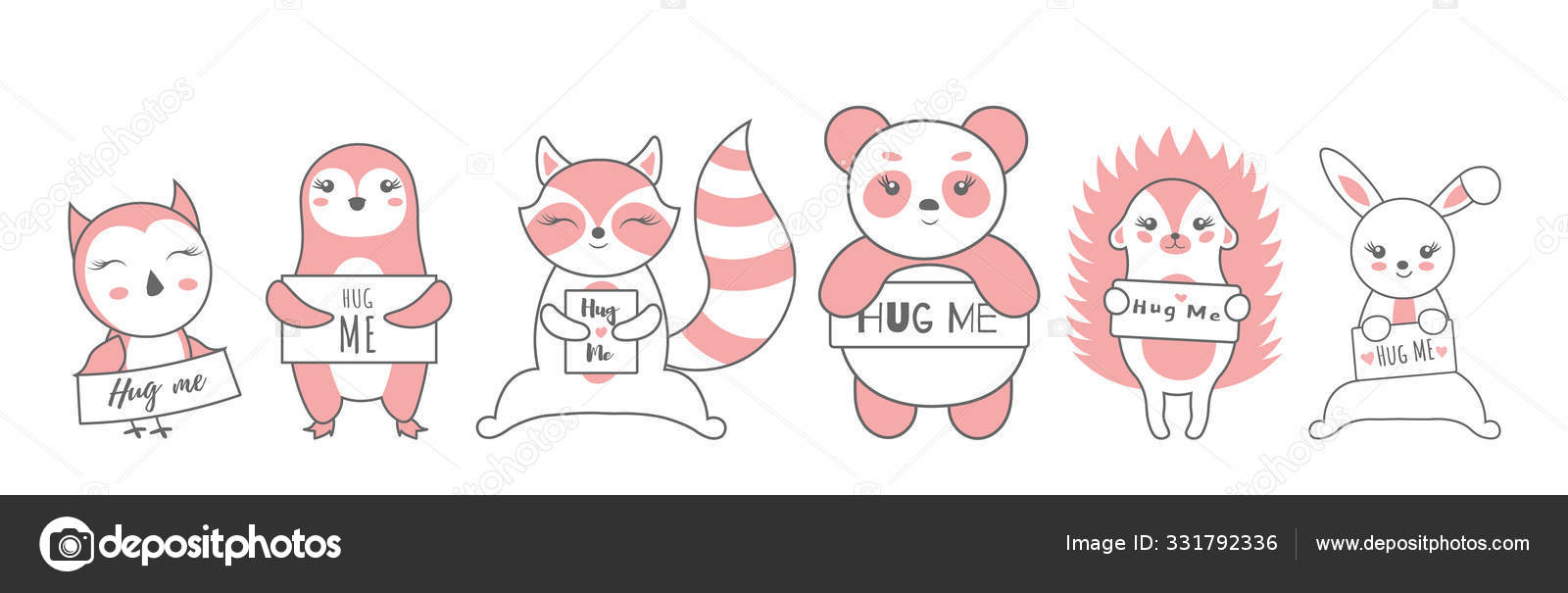 Color Vector Hug Concept Illustration Stock Vector Image by ©anna11957 ...