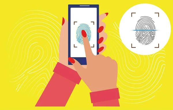 Security protection via touch fingerprint or thumbprint on computer ...