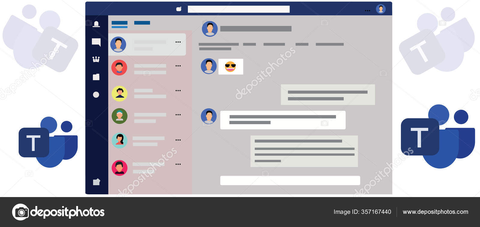 Microsoft Teams Interface Icon Vector Flat Design Stock Vector Image by ... Microsoft Teams Interface Icon Vector Flat Design Stock Vector Image by ...