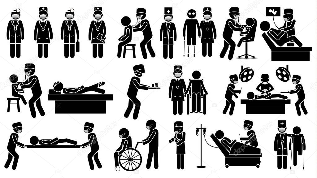 Equipo médico ayudando a salvar vidas. Detener el concepto pandémico ...