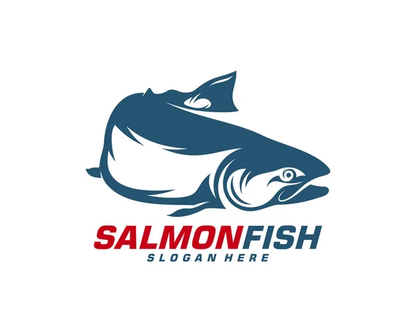 Salmon Fish logo design vector. Fishing logo design template ...