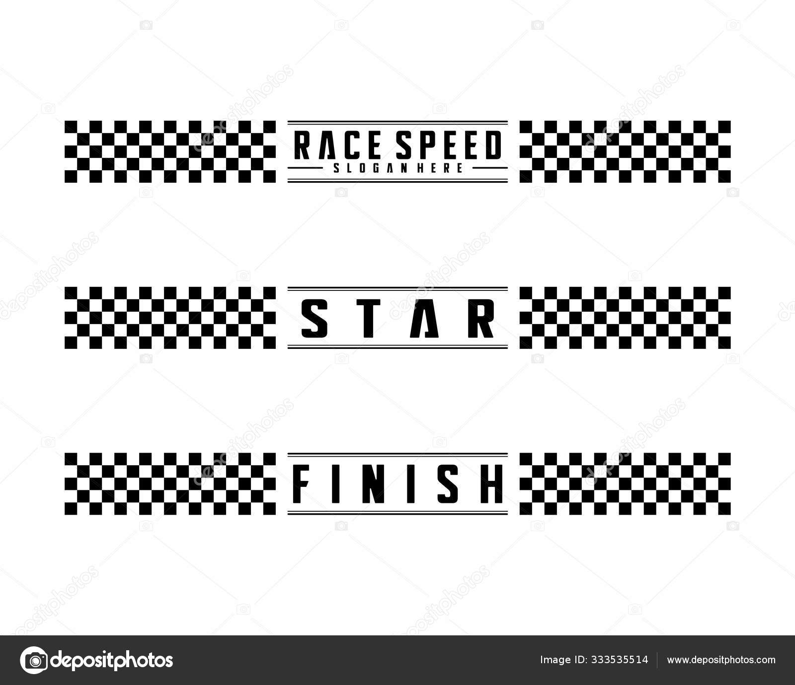 Race flag Design Concepts Icon. Speed Flag Simple Design Illustration ...