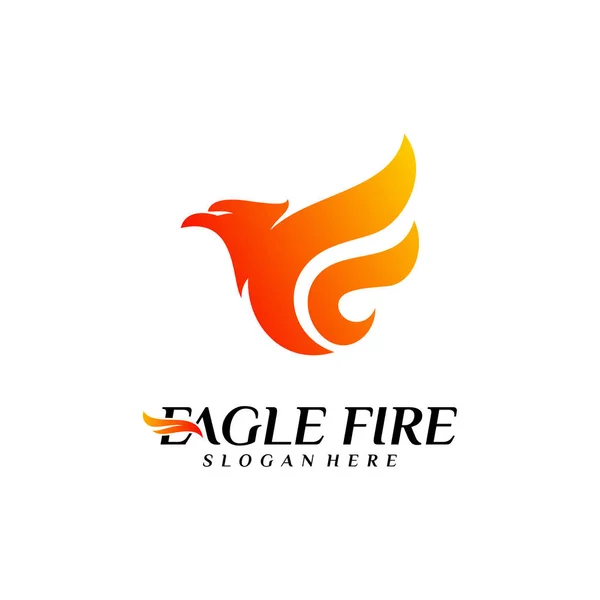 Phoenix Fire Bird Logo Design Concepts. Dove Eagle Logo Template Vector ...