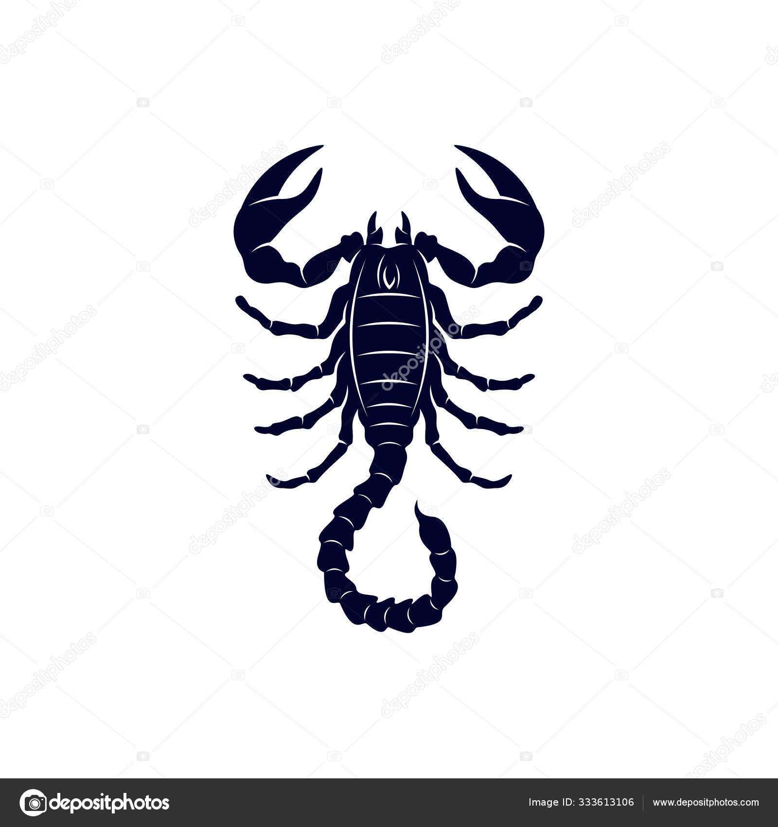 Scorpion Logo Vector, vector image for the tattoo, symbol or logo ...