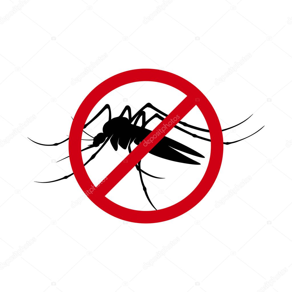 Ilustración vectorial del diseño del logotipo del mosquito. Plantilla ...