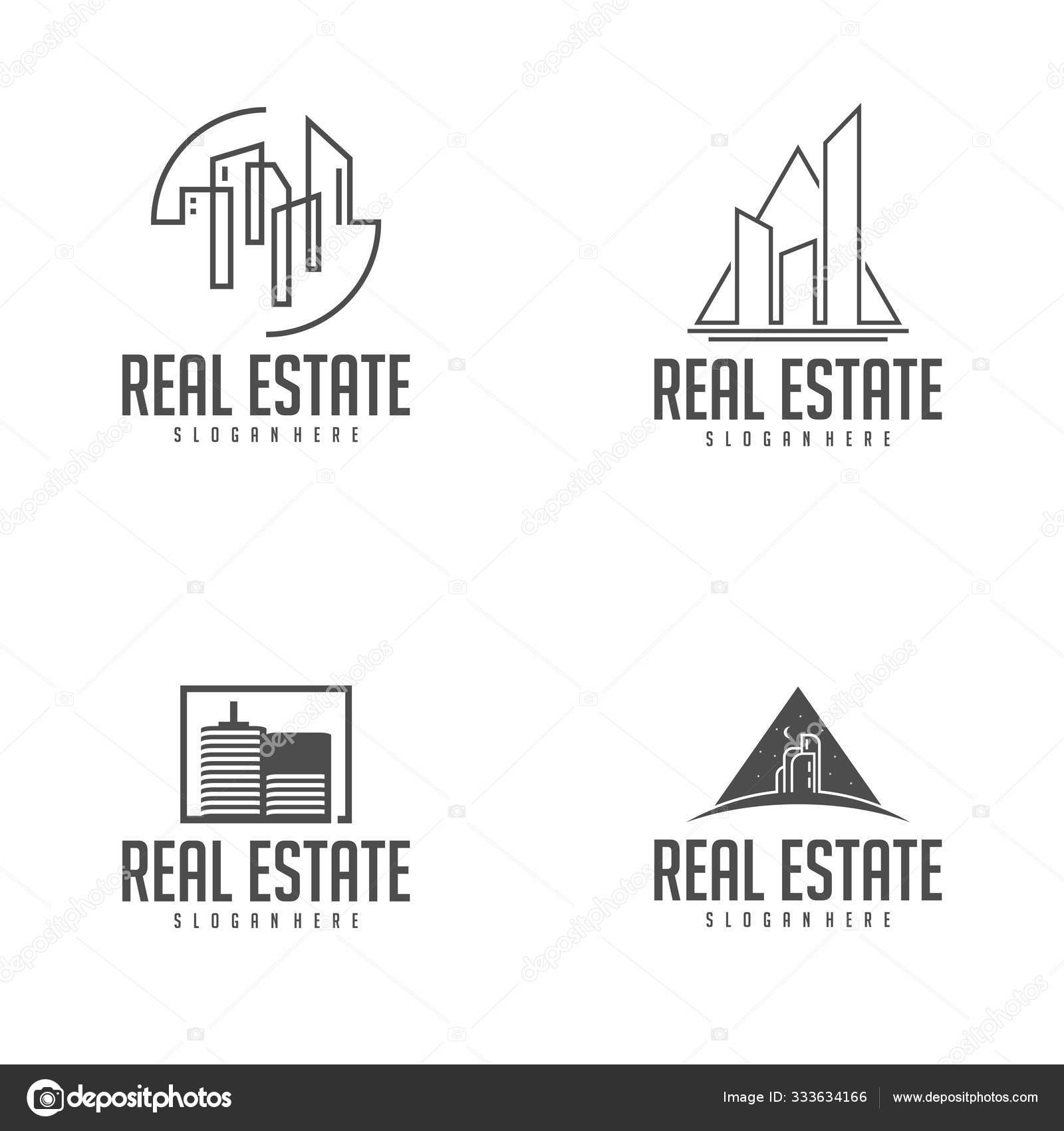 Set of Building Idea logo template, Modern City logo designs concept ...