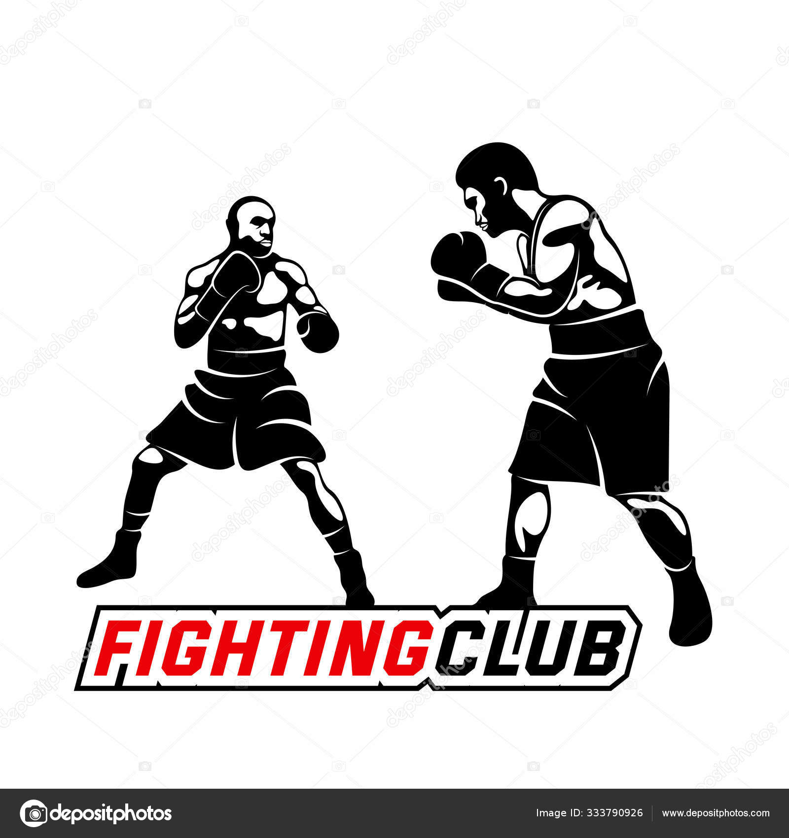 Lucha Player logo design vector, plantilla de logotipo de boxeo, muay ...