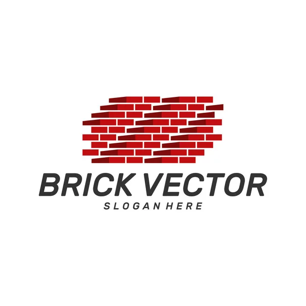 Brick Building logo design vector, Brickwork simple modern logo ...