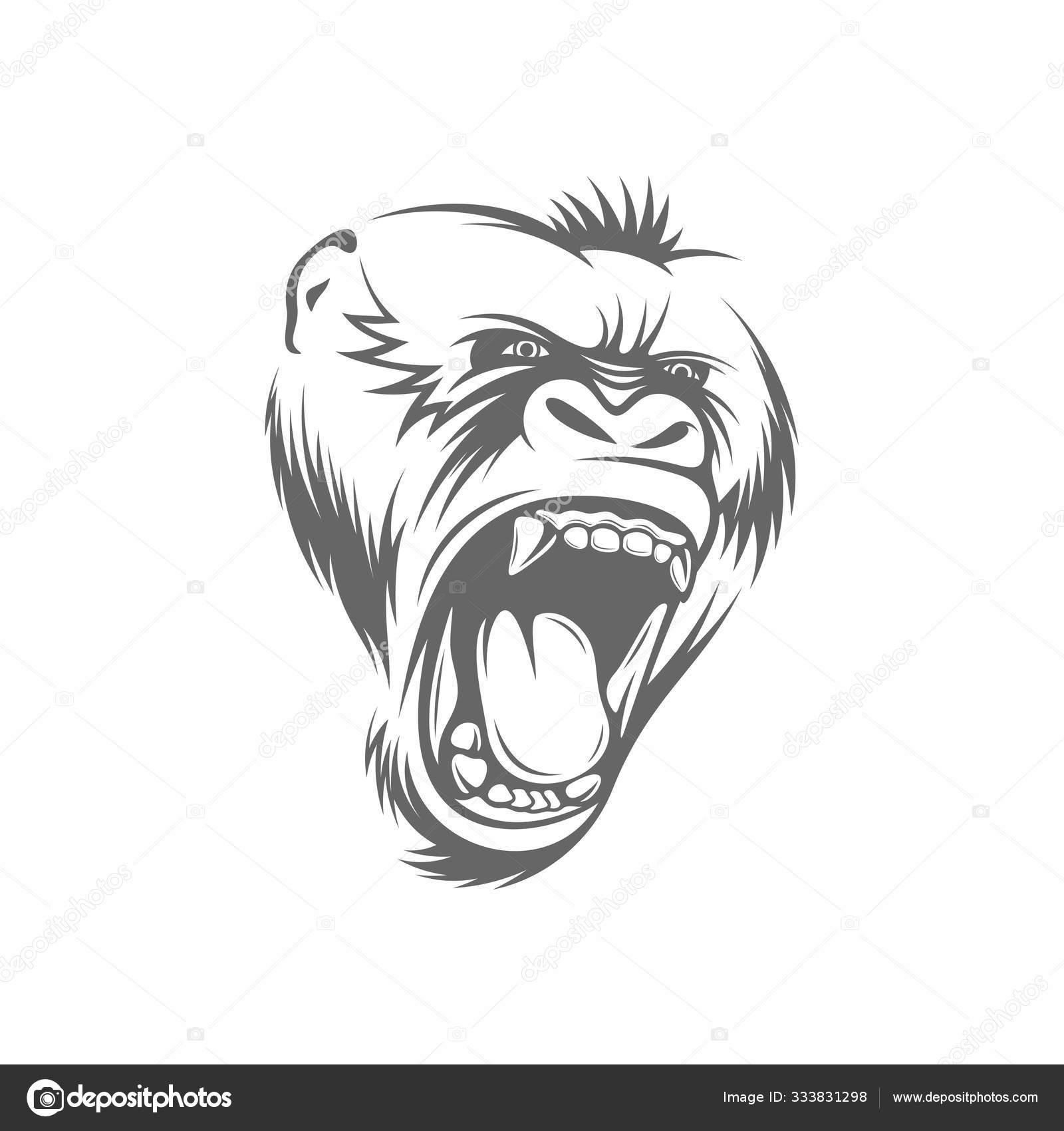 Kingkong Logo King Kong E Sport Logo Vector Graphic By