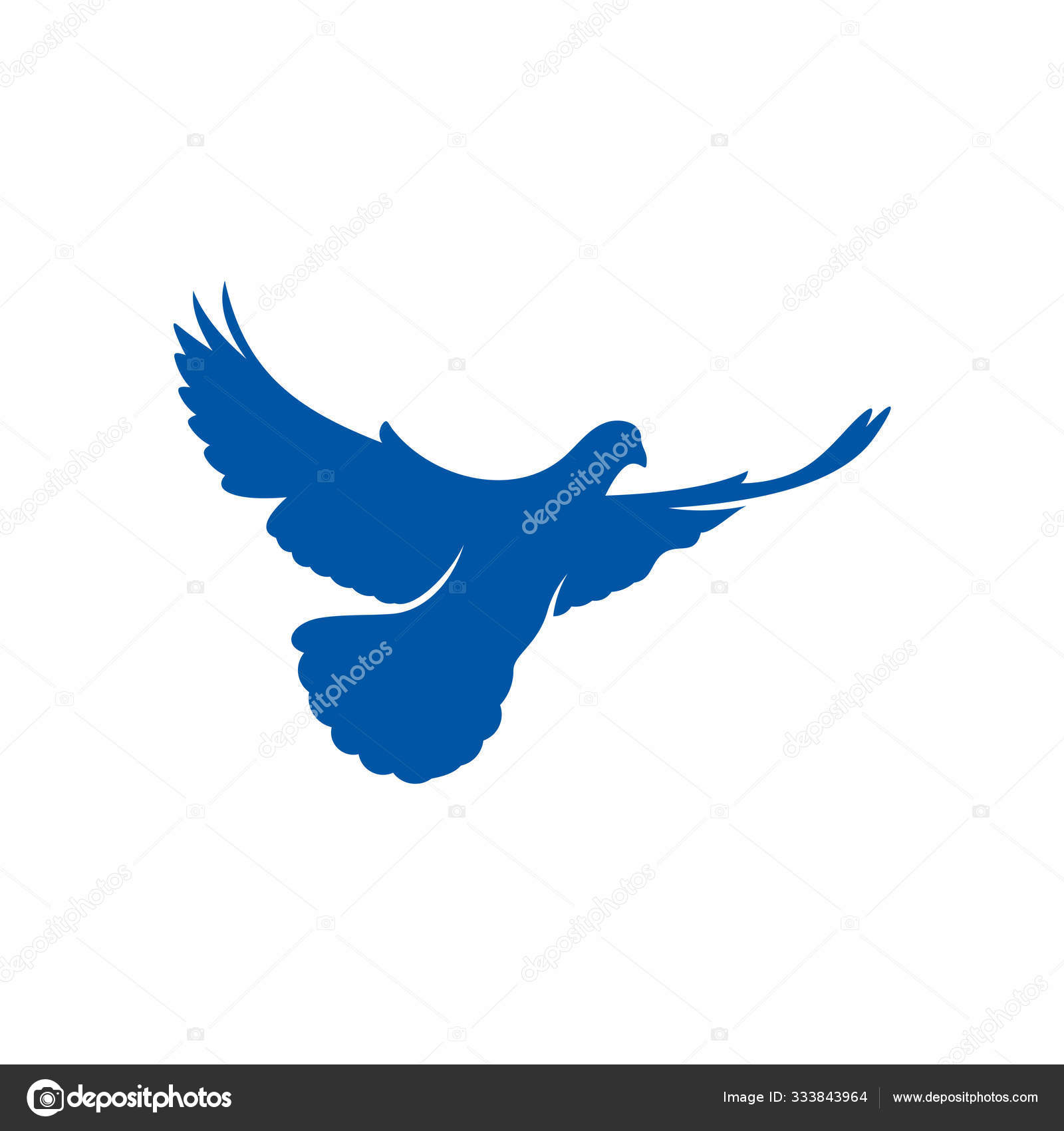 Diseño del logo de Dove vector conceptual. Plantilla logo Bird. Icono ...