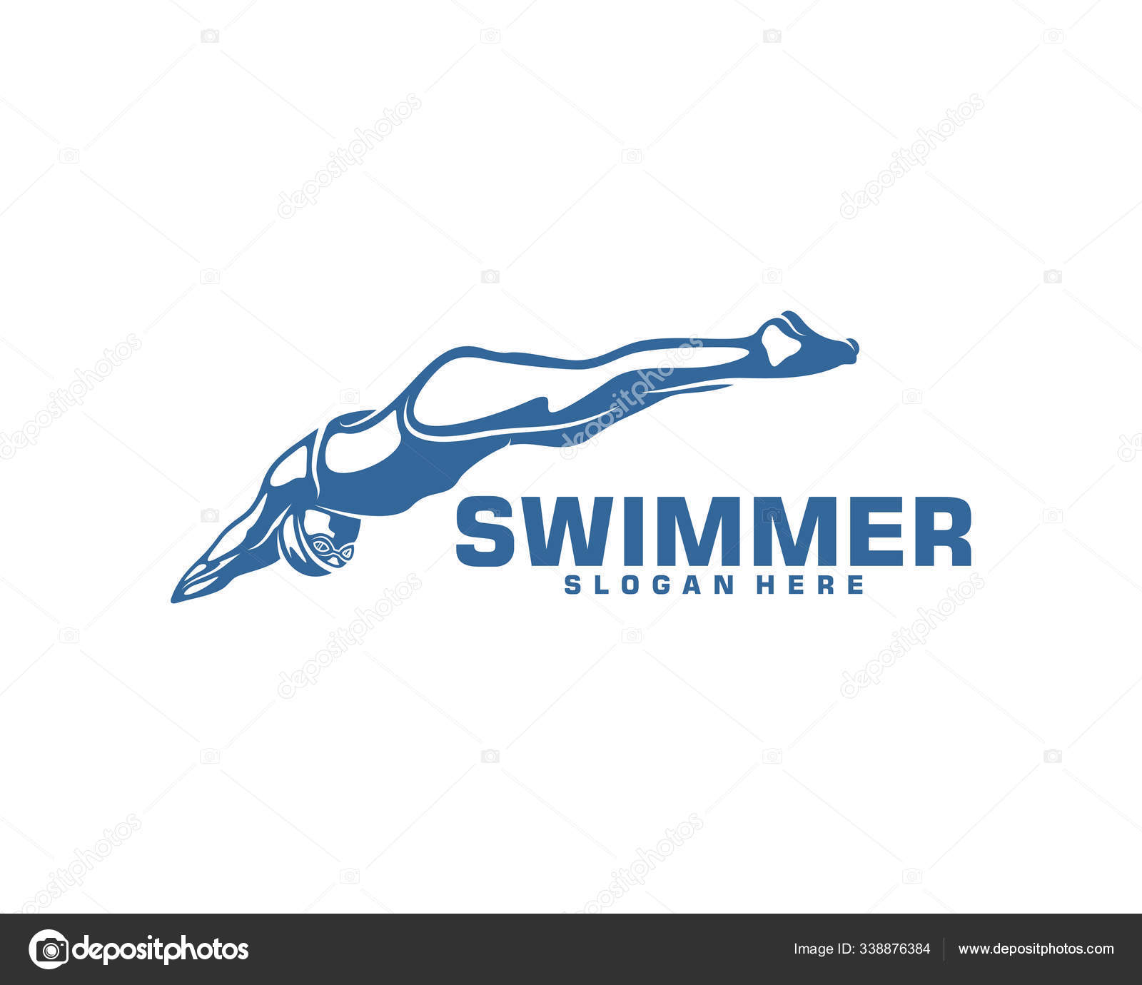 Swimming logo designs vector, Creative Swimmer logo Vector Stock Vector ...