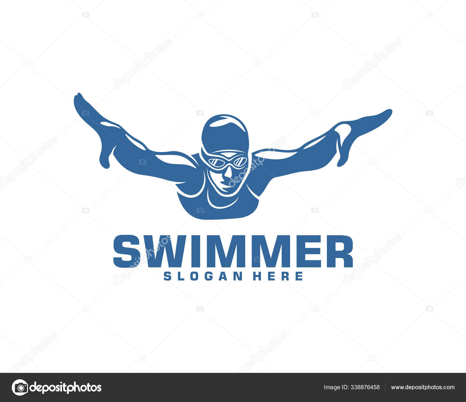 Swimming logo designs vector, Creative Swimmer logo Vector Stock Vector ...