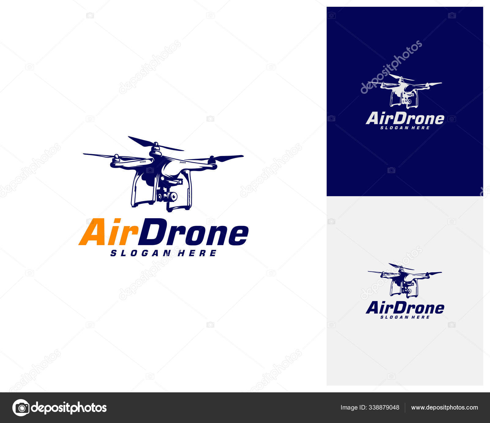 Drone logo design template. Photography drone icon vector. Creative ...