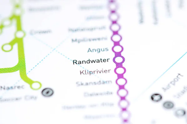 Tshiawelo Station. Johannesburg Metro map. Stock Photo by ...