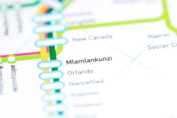 Tshiawelo Station. Johannesburg Metro map. Stock Photo by ...