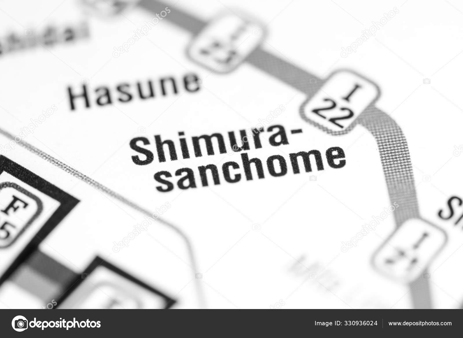 Shimura-sanchome Station. Tokyo Metro map. Stock Photo by ...