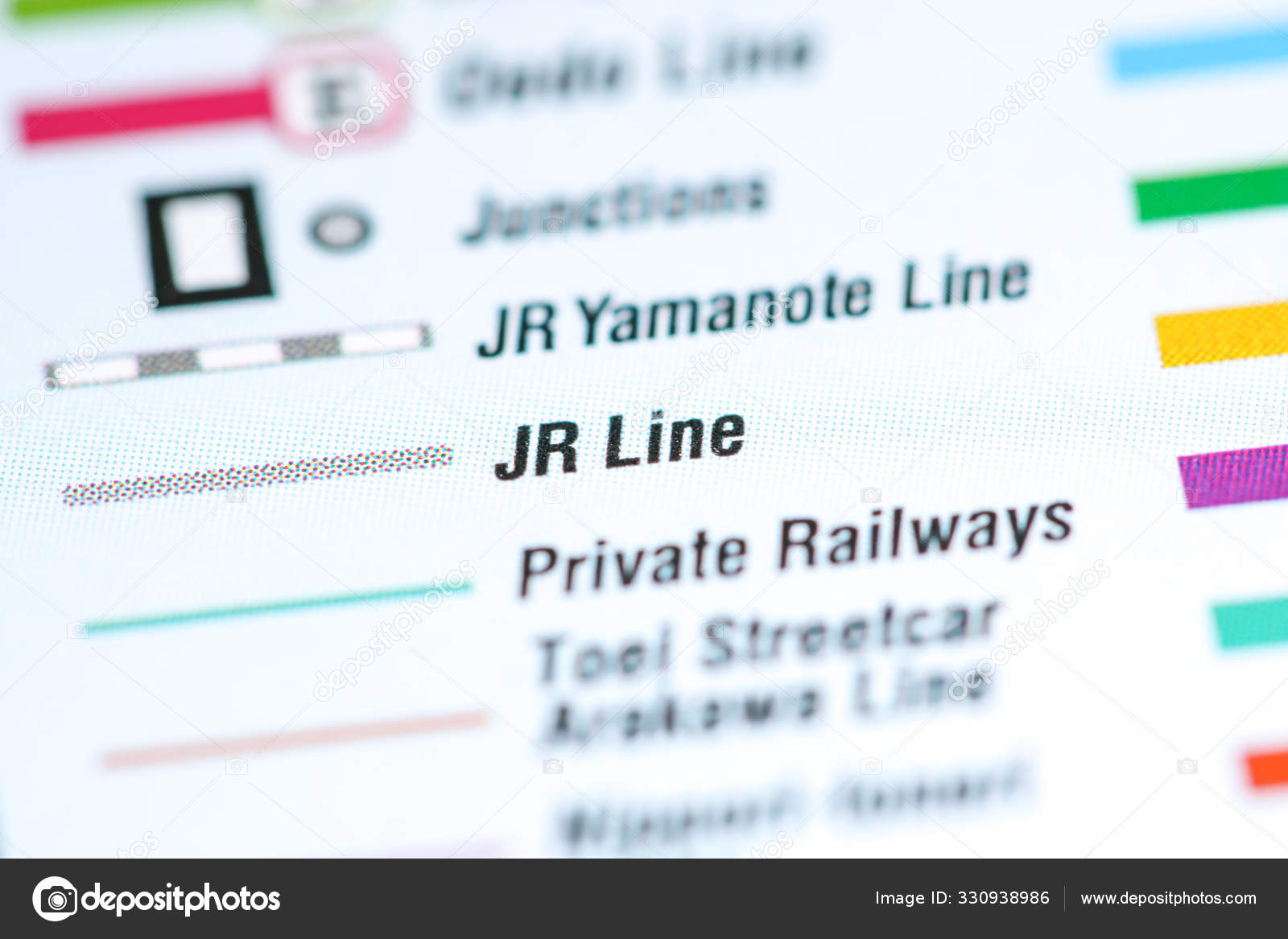 JR Line. Tokyo Metro map. Stock Photo by ©aliceinwonderland2020 330938986