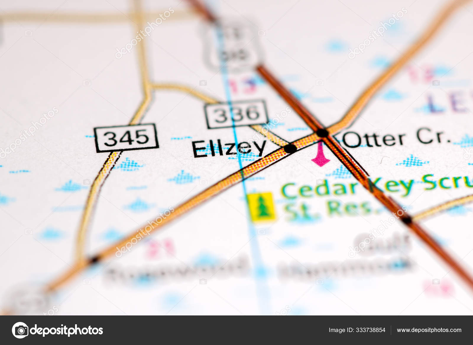 Ellzey. Florida. USA on a map — Stock Photo © aliceinwonderland2020 #333738854