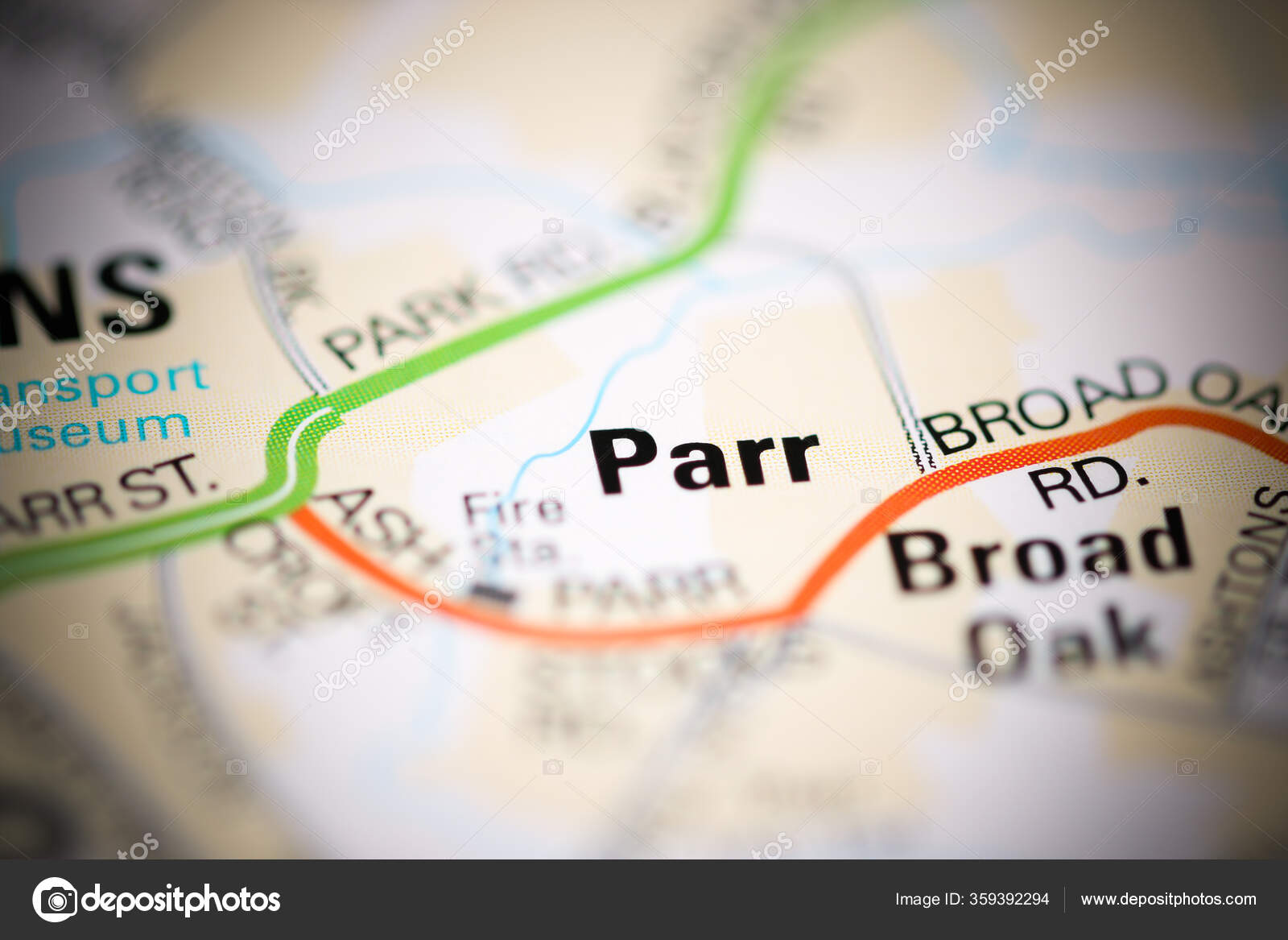 Parr Geographical Map — Stock Photo © aliceinwonderland2020 #359392294