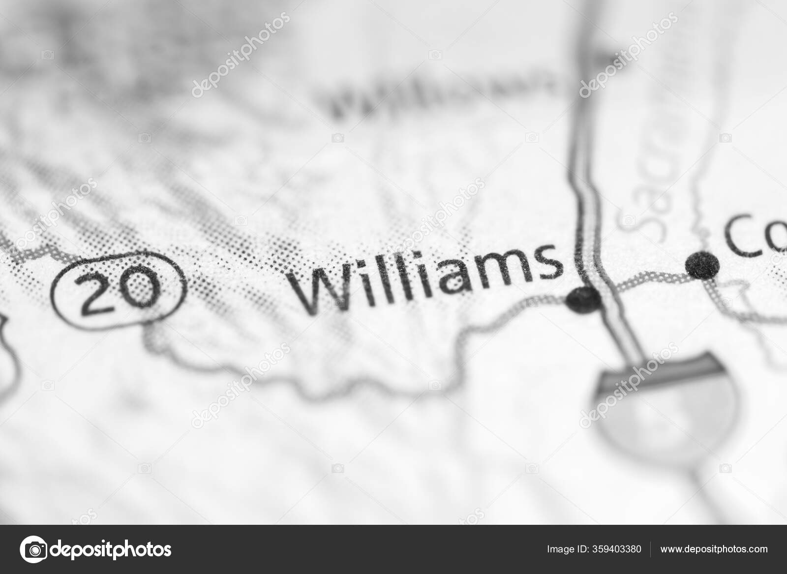 Williams Geographical Map Usa — Stock Photo © aliceinwonderland2020 ...