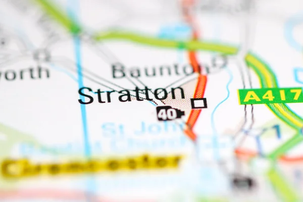 Stratton. United Kingdom on a geography map - Stock Image - Everypixel