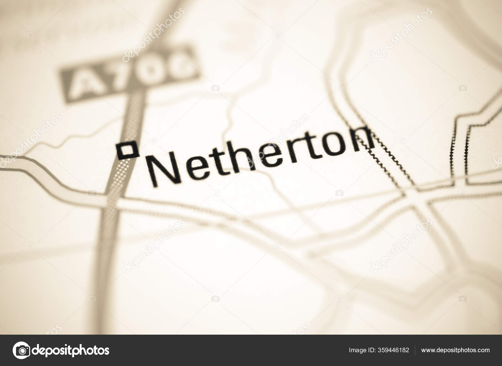 Netherton Geographical Map Stock Photo by ©aliceinwonderland2020 359446182