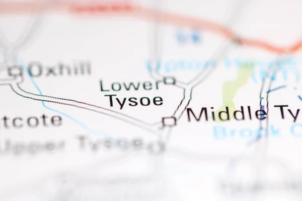 Lower Tysoe. United Kingdom on a geography map - Stock Image - Everypixel