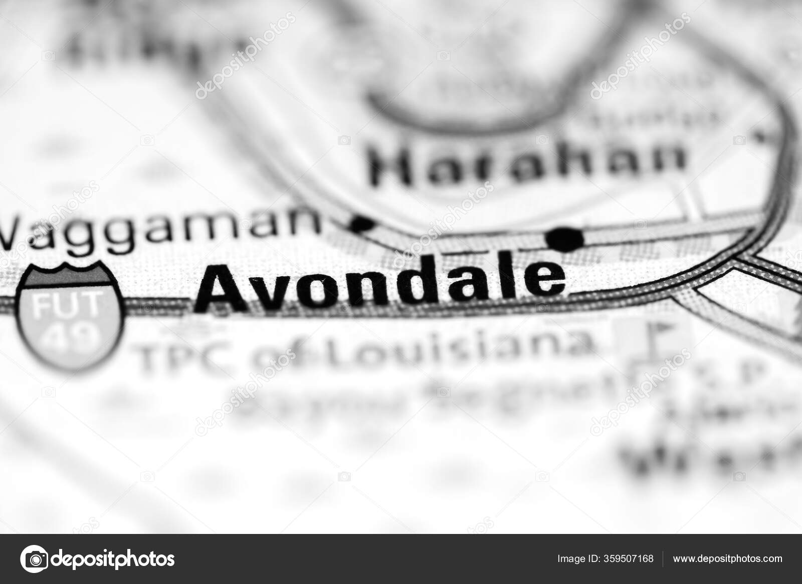 Avondale Geographical Map Usa — Stock Photo © aliceinwonderland2020 ...