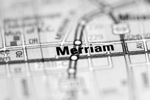 Merriam en un mapa geográfico de Estados Unidos 2024