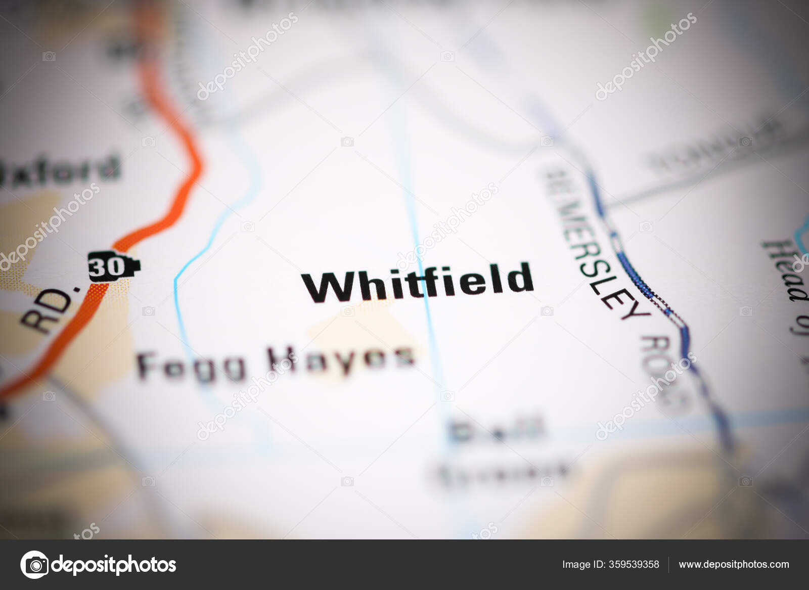 Whitfield Geographical Map Stock Photo by ©aliceinwonderland2020 359539358